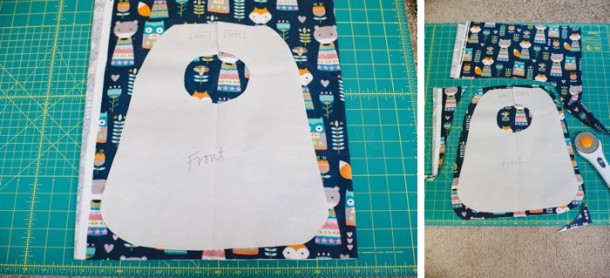 How to Make a Baby Bib - A DIY Tutorial | Baby Bibs DIY - Laura Radniecki