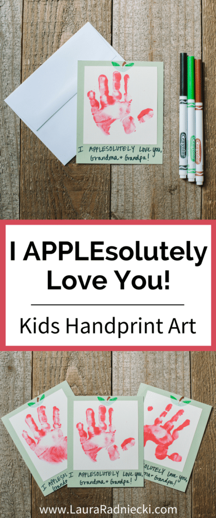 I APPLEsolutely Love You | Kids Handprint Art | Kids Crafts Ideas