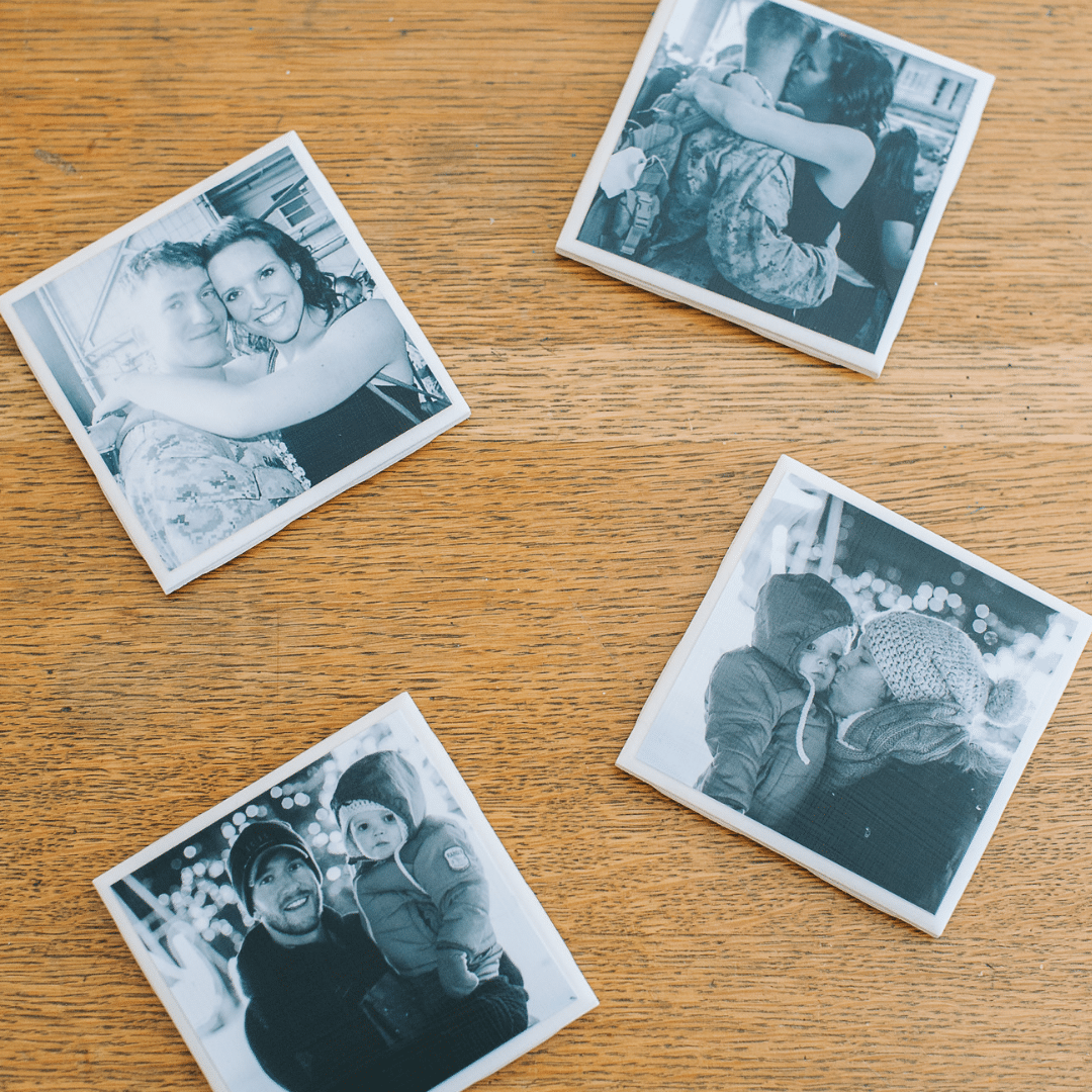 How To Make Mod Podge Photo Coasters Using Square Tiles How To Make Mod Podge Photo Coasters Using Square Tiles