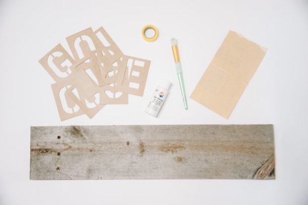 How to Stencil Letters on Wood to Make a DIY Wood Sign