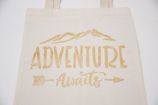 How to Stencil on a Canvas Tote Bag | A DIY Personalized Tote Tutorial
