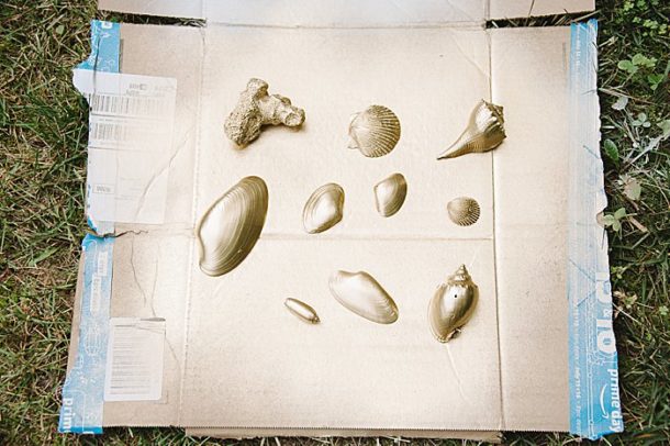 How to Spray Paint Seashells | DIY Gold Painted Seashells