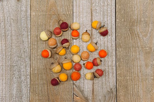 How to Make Felt Acorns | Easy DIY Fall Decor Idea