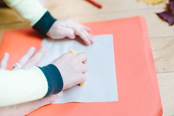 Easy Leaf Rubbing for Kids - Laura Radniecki