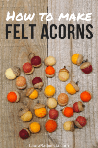 How to Make Felt Acorns | Easy DIY Fall Decor Idea