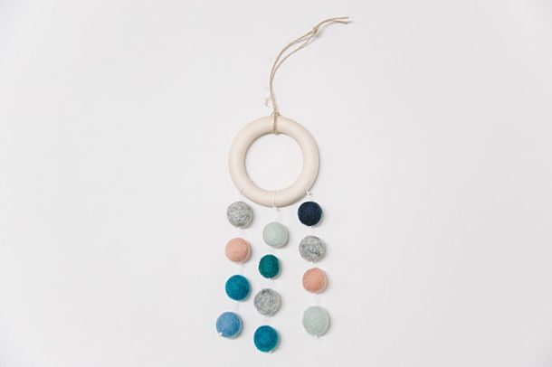 Day 11: Felt Ball Dreamcatcher Ornament | 30 Days of Ornaments Project