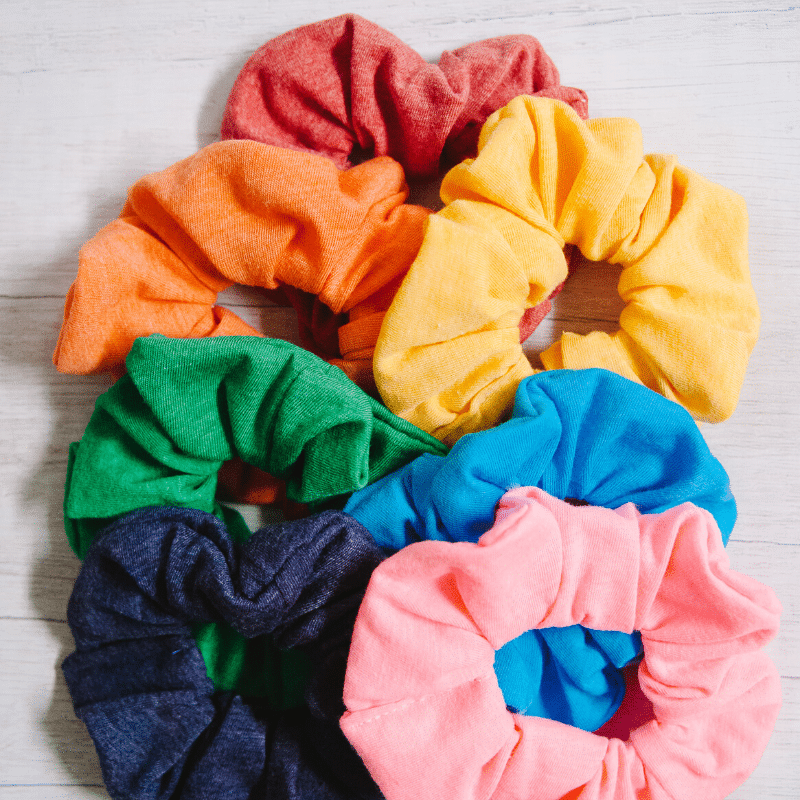 How to Make a DIY Scrunchie Out of a T-Shirt | Step by Step Tutorial