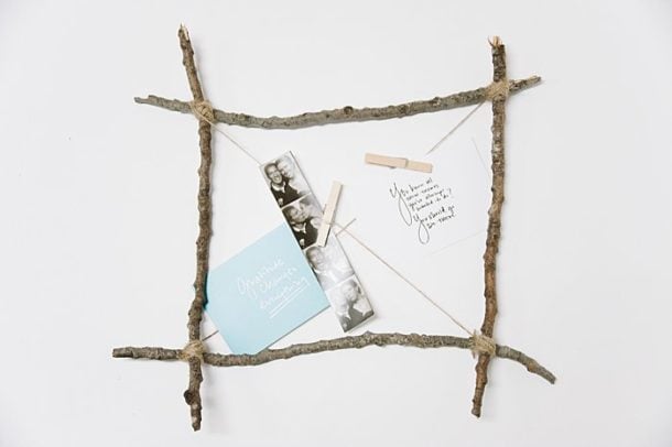 DIY Picture Frame Made with Sticks | Stick Craft Ideas
