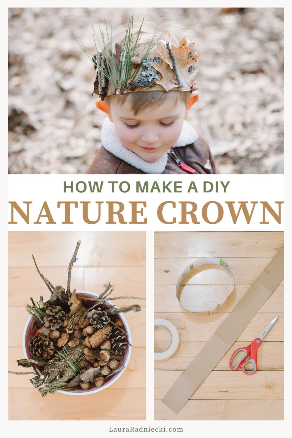 How to Make a DIY Nature Crown for Kids | Easy Nature Activities for Kids