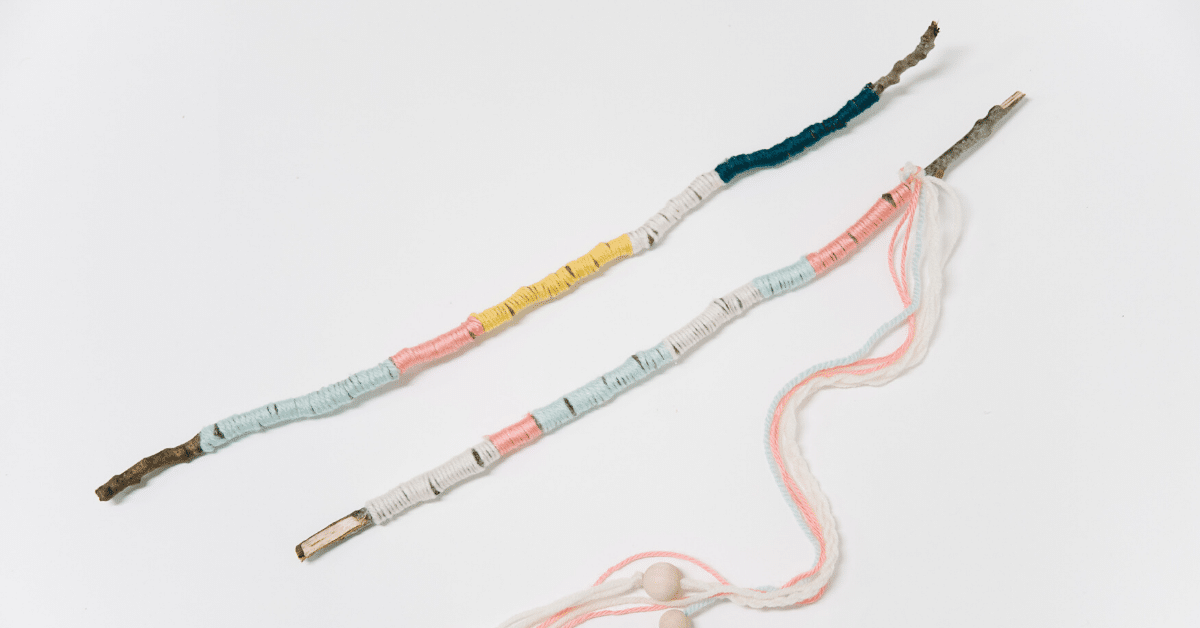 DIY Yarn Wrapped Sticks | Easy Nature Craft for Kids