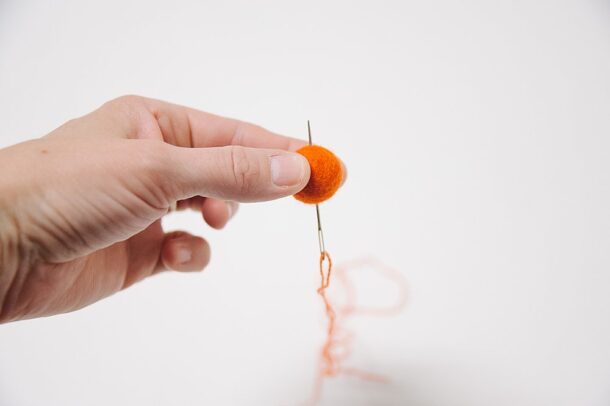 How to Make Mini Felt Ball Pumpkins for DIY Fall Decor