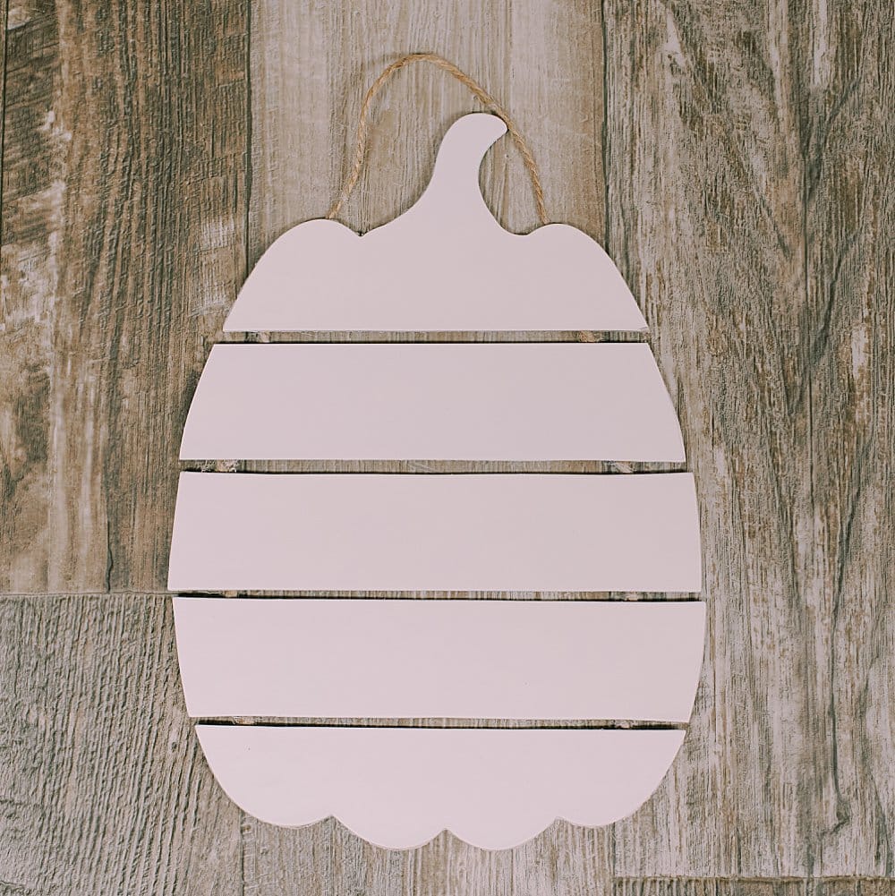 DIY Farmhouse Pumpkin Sign from Dollar Tree