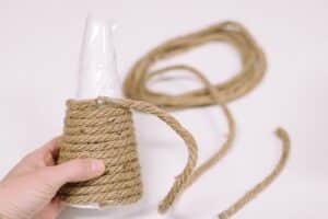 How to Make DIY Christmas Trees with Rope, Jute, Twine, and Yarn