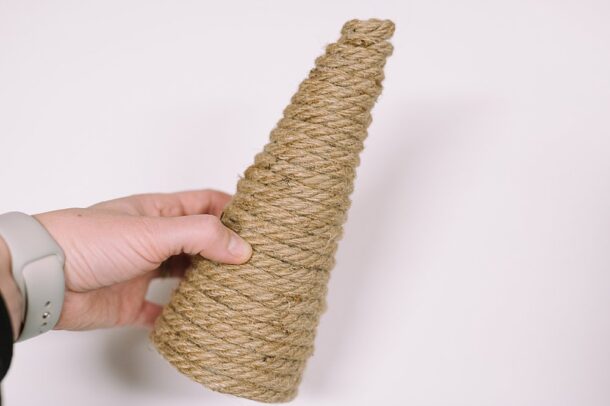 How to Make DIY Christmas Trees with Rope, Jute, Twine, and Yarn