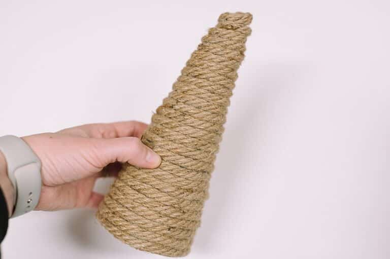 How to Make DIY Christmas Trees with Rope, Jute, Twine, and Yarn