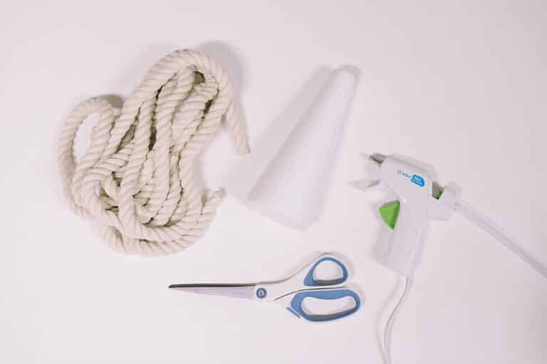 How to Make DIY Christmas Trees with Rope, Jute, Twine, and Yarn