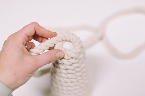 How to Make DIY Christmas Trees with Rope, Jute, Twine, and Yarn