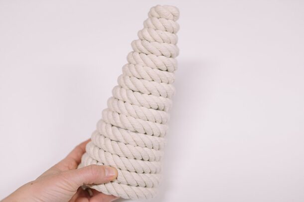 How to Make DIY Christmas Trees with Rope, Jute, Twine, and Yarn