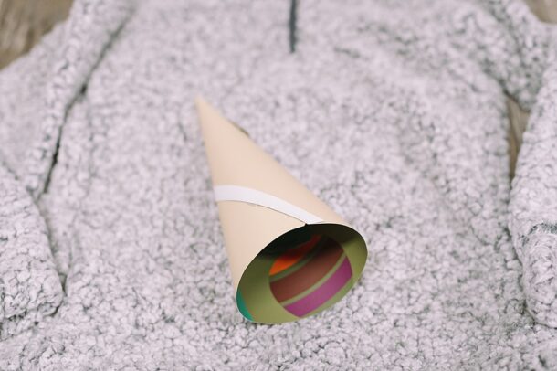 DIY Christmas Trees with Paper Cones and Fabric for the Holidays