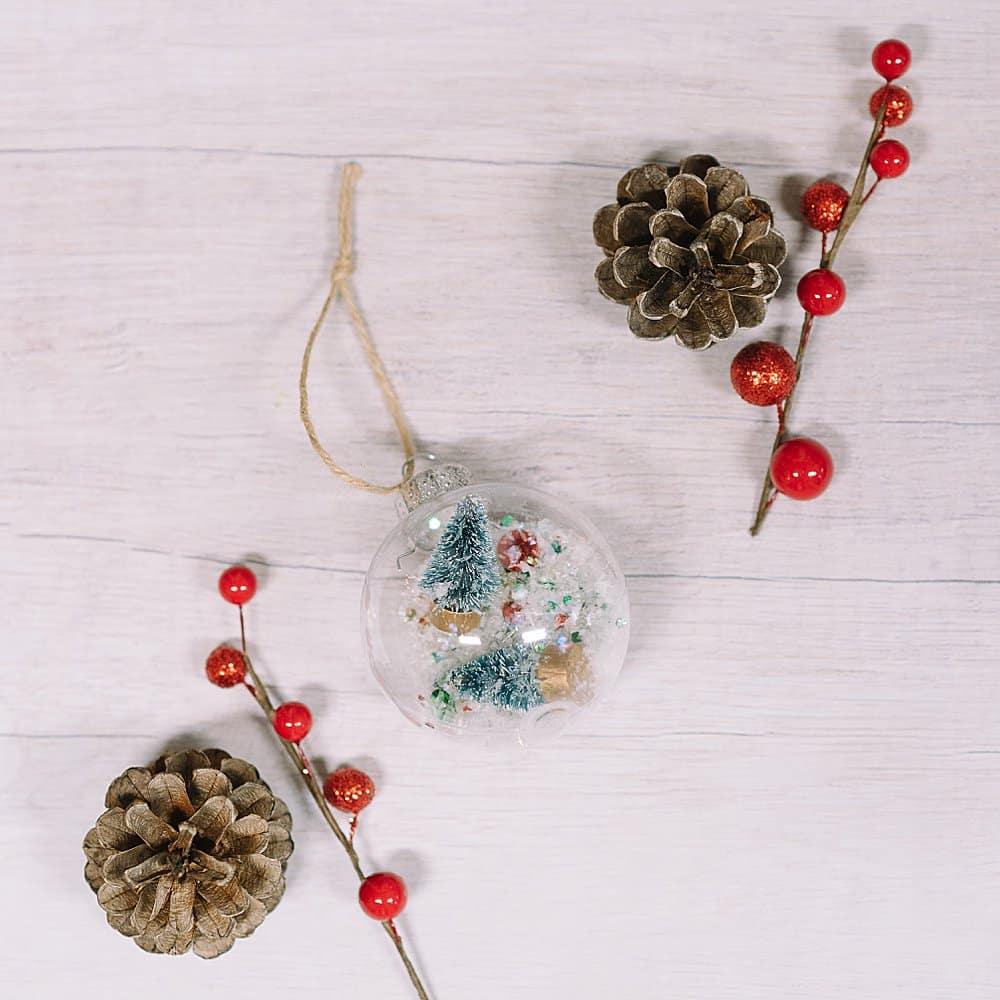 How to Make a DIY Christmas Snow Globe Ornament