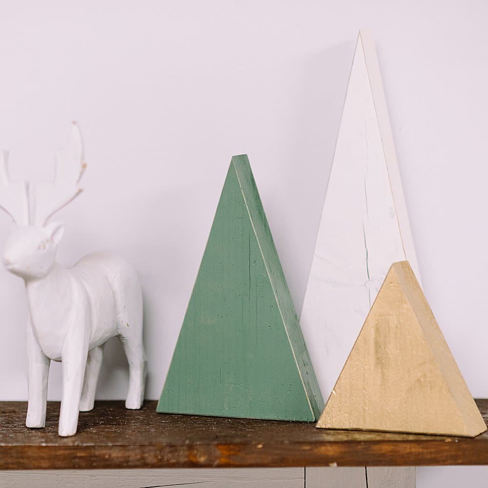 How to Make DIY Wood Trees for Christmas