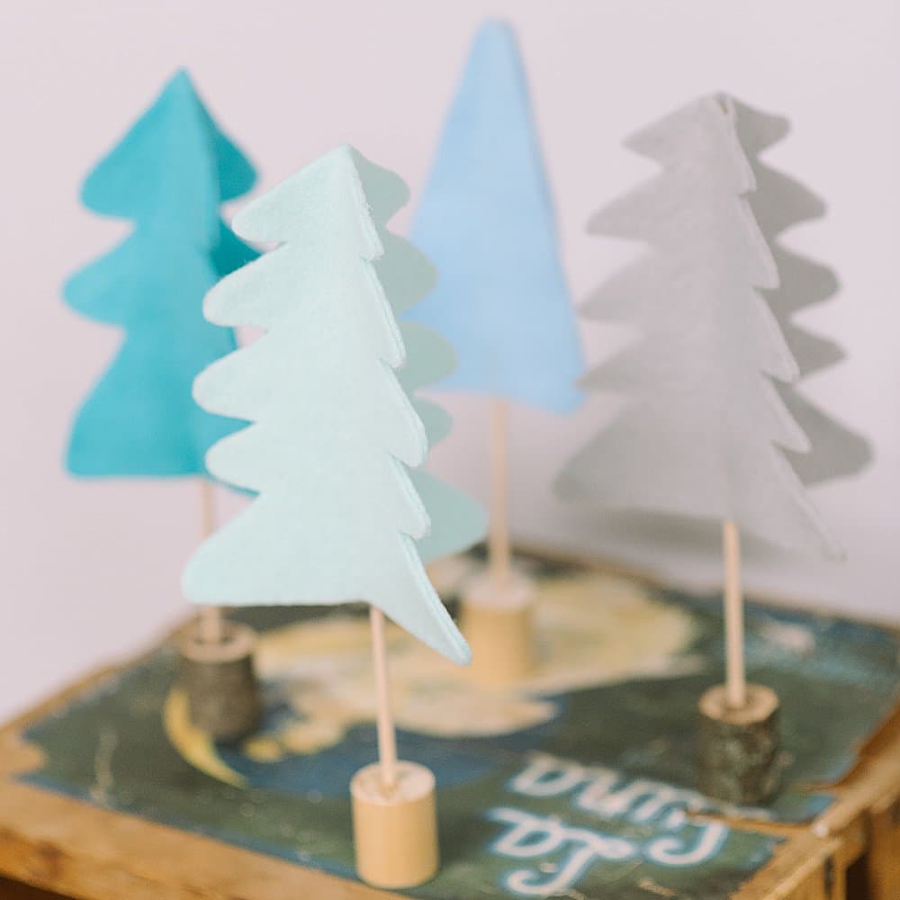 How to Make Felt Trees for the Holidays | Scandinavian Decor