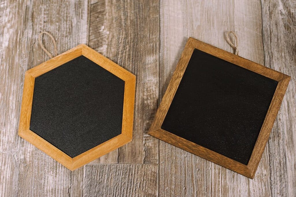 DIY Mini Wooden Chalkboards | Stained Wood Chalkboard Sign