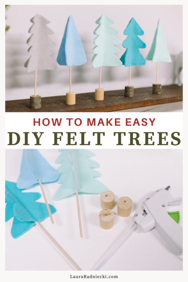 How to Make Felt Trees for the Holidays | Scandinavian Decor