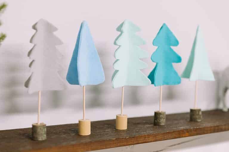 How to Make Felt Trees for the Holidays | Scandinavian Decor