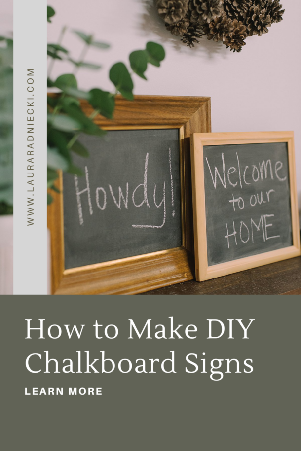 How to Make DIY Chalkboard Signs using Chalkboard Paint