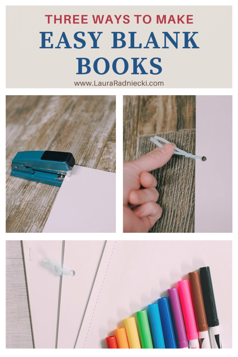 Three Ways to Make Blank Books with Printer Paper for Kids