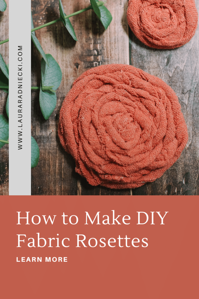 How to Make Fabric Rosettes from Shop Towels