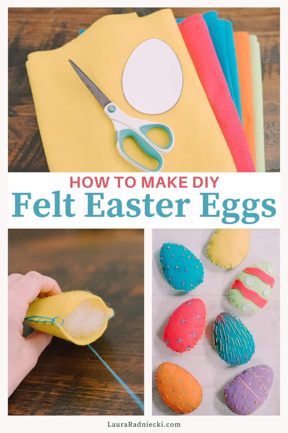 How to Make Felt Easter Eggs | Easy Kids Craft Idea for Spring