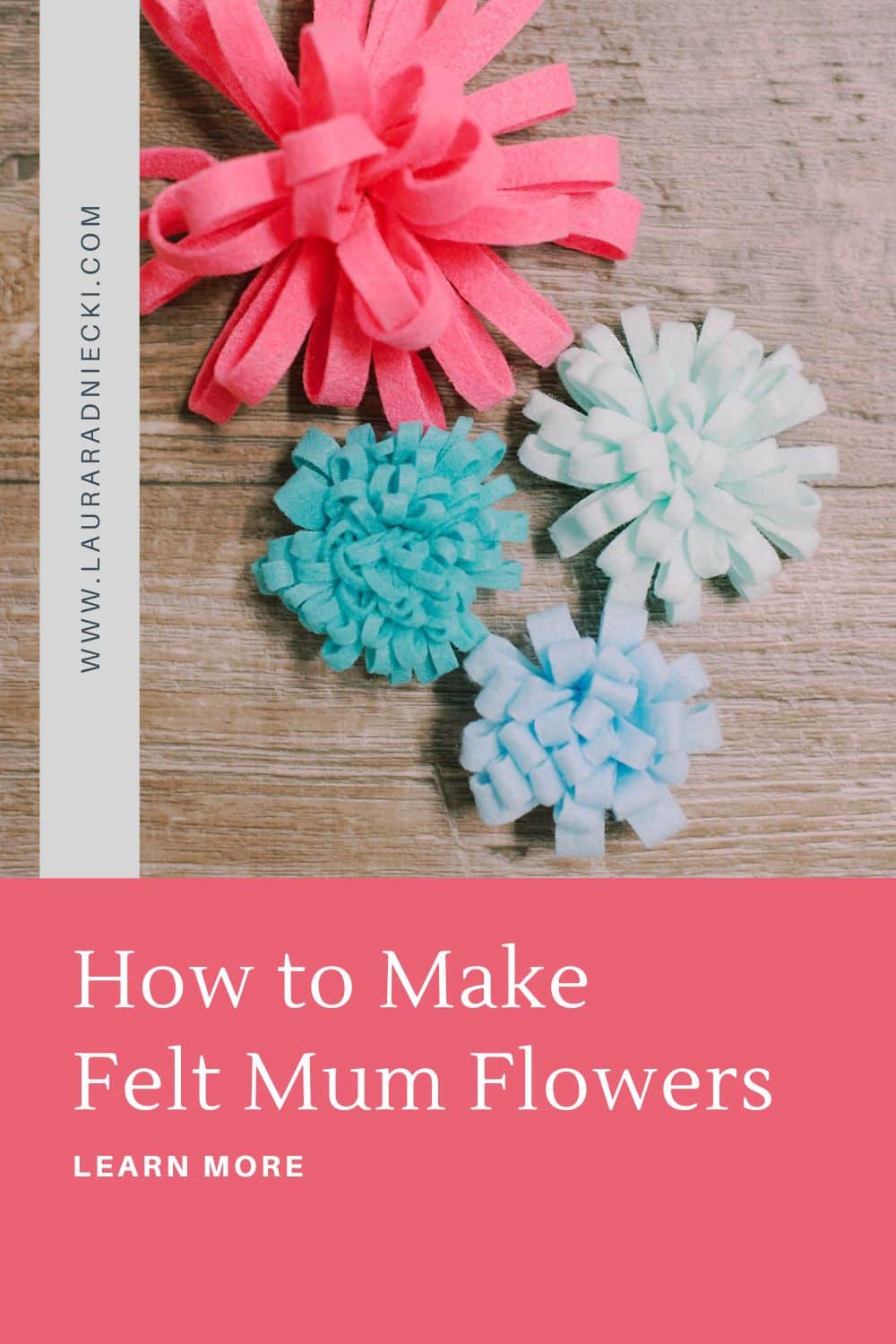 How to Make Felt Mum Flowers | DIY Mum Flower Made with Felt