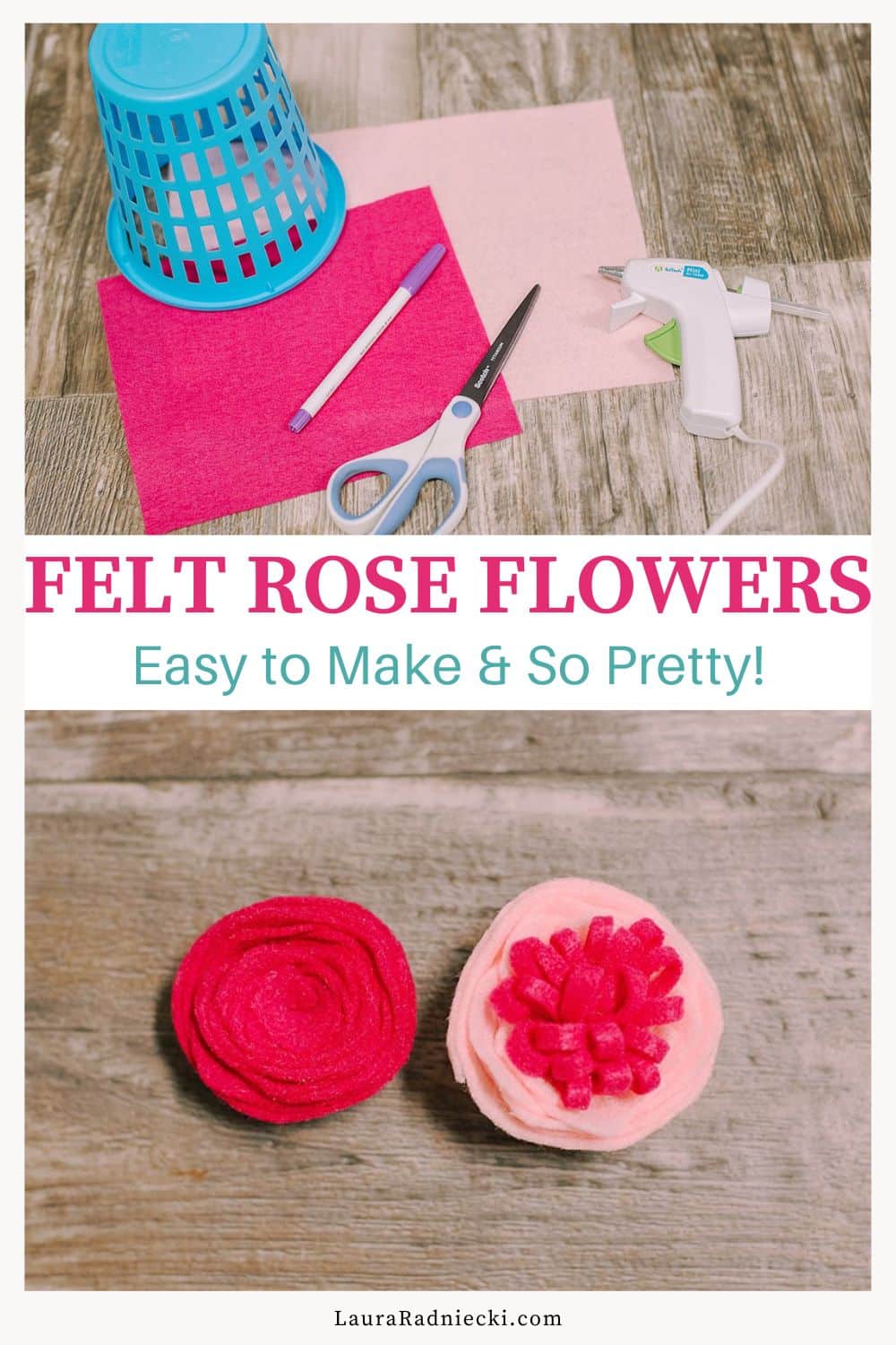 How to Make DIY Felt Rose Flowers | Easy DIY Rose Flower