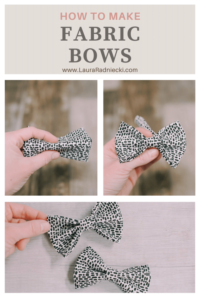 How to Make a Bow out of Fabric - Two Types of Bows