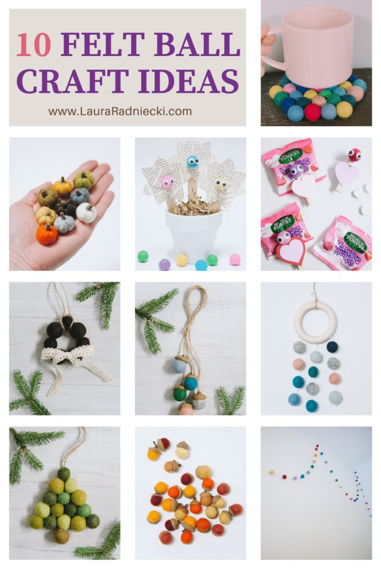 10 Easy Felt Ball Craft Ideas | DIY Felt Ball Crafts