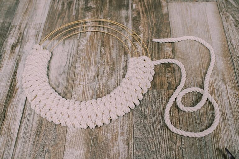 How to Make a DIY Rope Wreath - Laura Radniecki