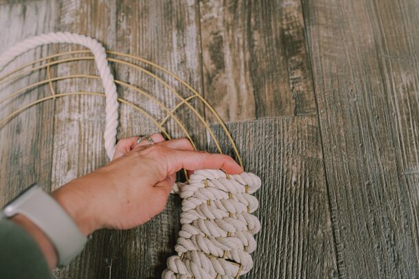 How to Make a DIY Rope Wreath - Laura Radniecki