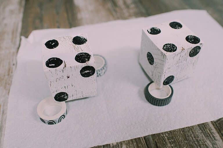 How to Make DIY Jumbo Wooden Dice with Wood Blocks