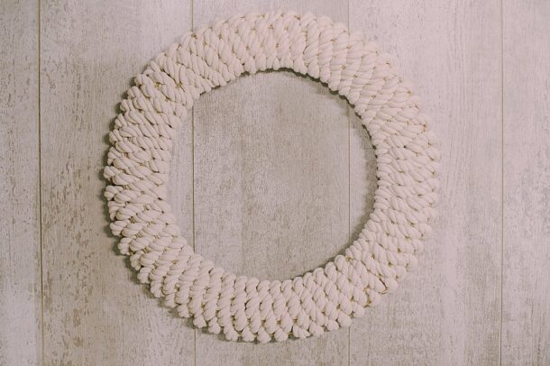 How to Make a DIY Rope Wreath - Laura Radniecki
