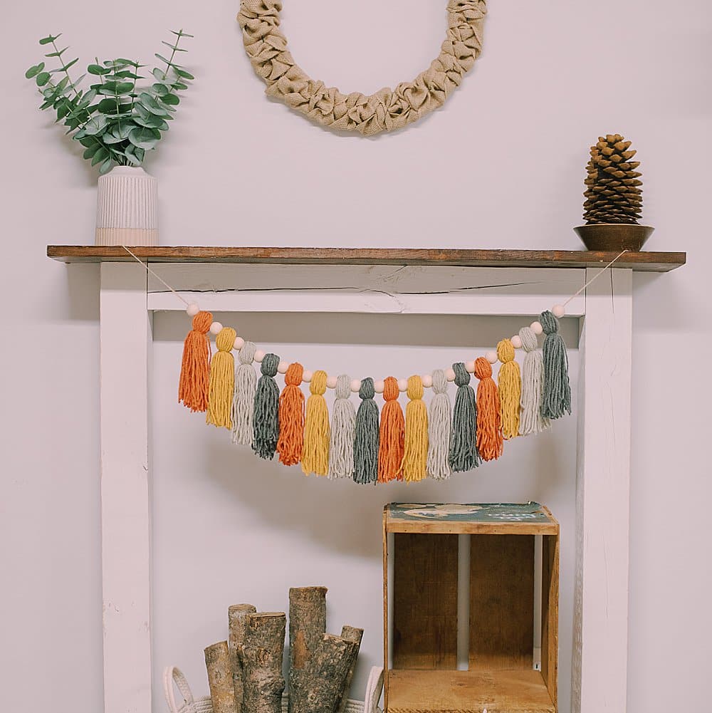 How to Make a Fall Yarn Tassel Garland