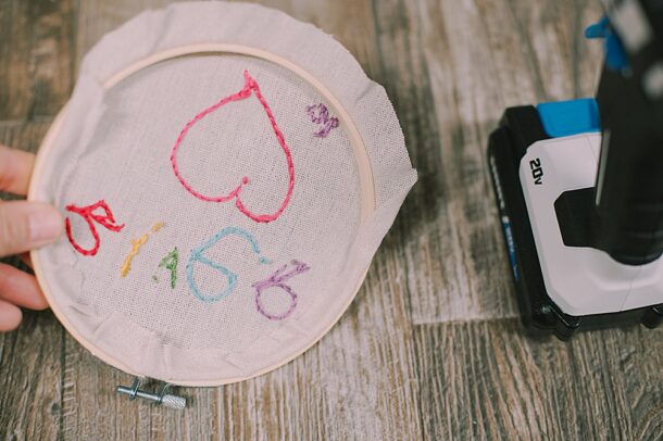 DIY Kids' Handwriting Embroidery