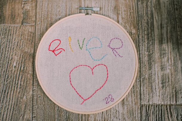DIY Kids' Handwriting Embroidery