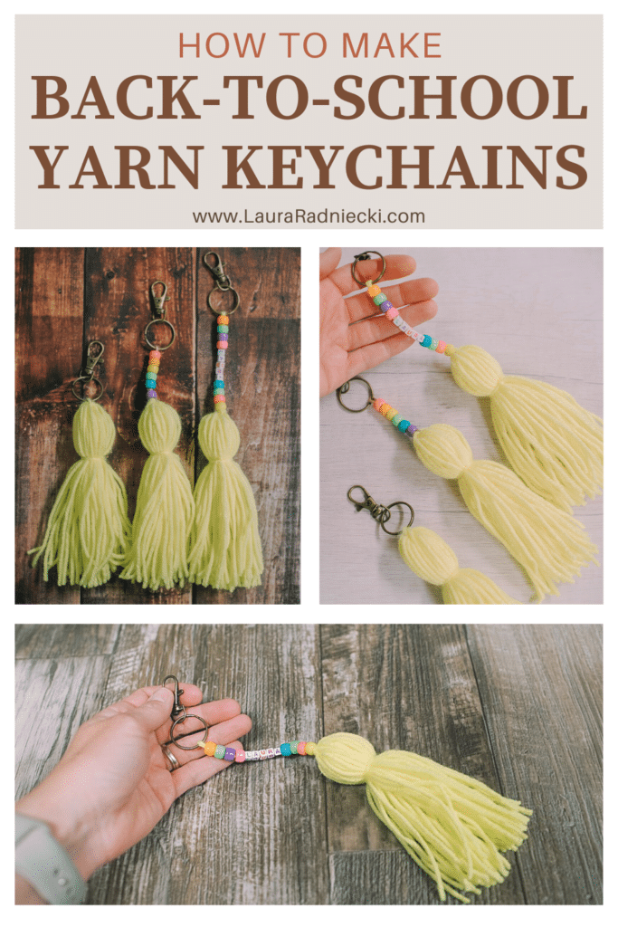 How to Make Yarn Tassel Keychains for Back-to-School