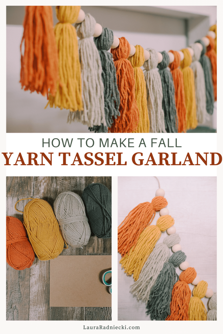 How to Make a Fall Yarn Tassel Garland