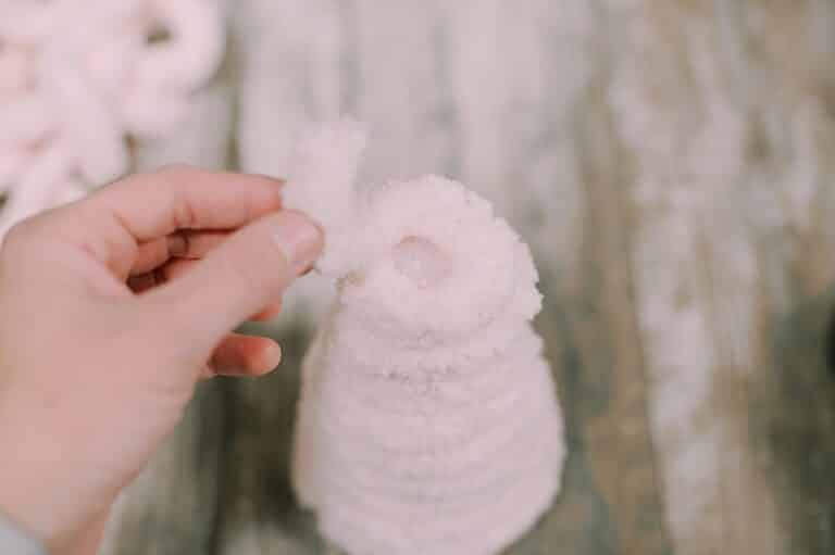 How to Make DIY Chunky Yarn-Wrapped Styrofoam Trees