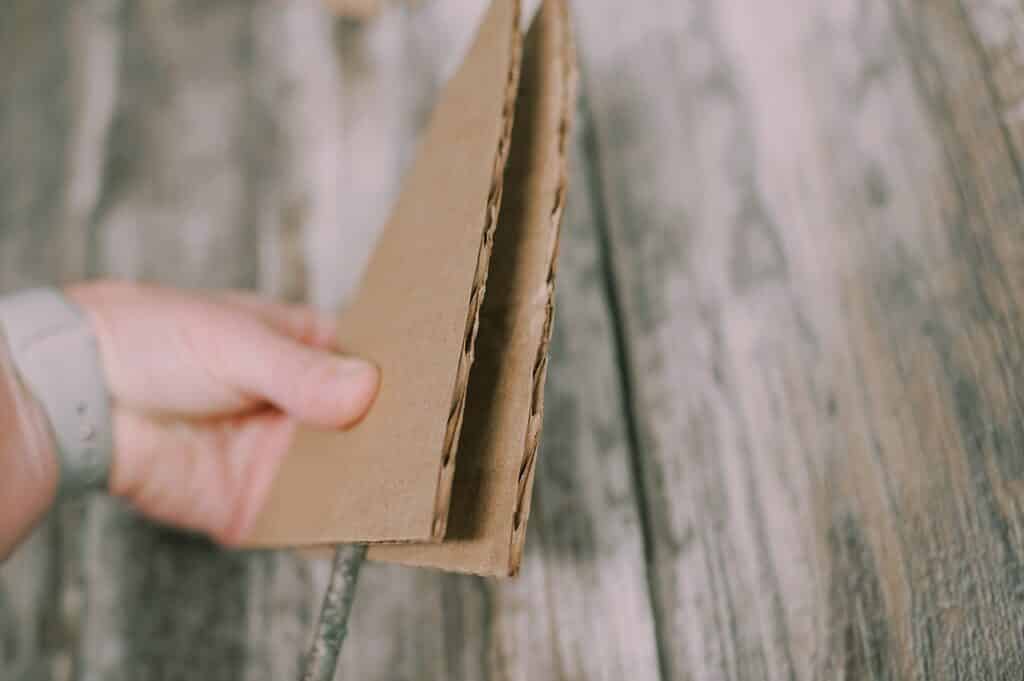 How to Make DIY Yarn-Wrapped Cardboard Trees