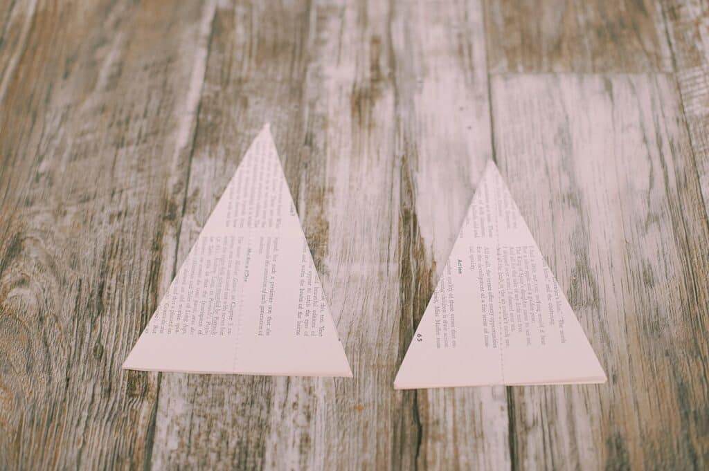 How to Make Book Page Trees | Easy Book Page Crafts - Laura Radniecki