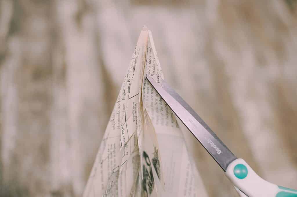 How to Make Book Page Trees | Easy Book Page Crafts